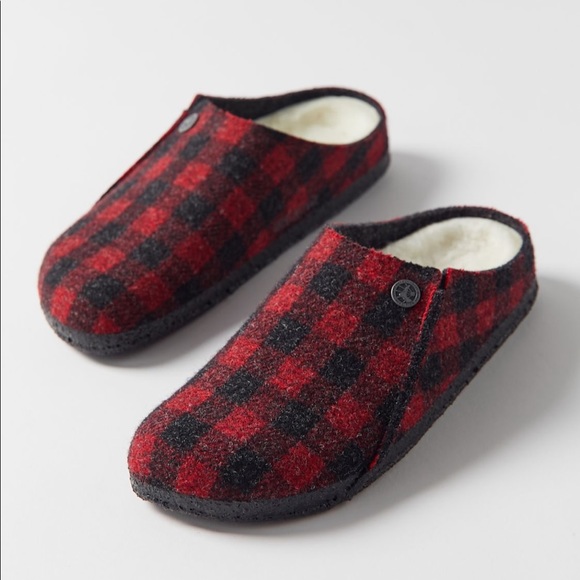 Birkenstock | Shoes | Nwt Birkenstock Plaid Zermatt Comfort Clogs ...